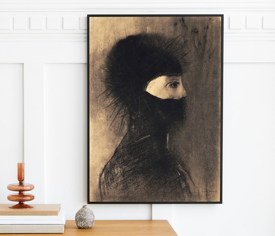 Odilon Redon - Armor (1891) | Vintage Oil Painting | Print Classic Art ...
