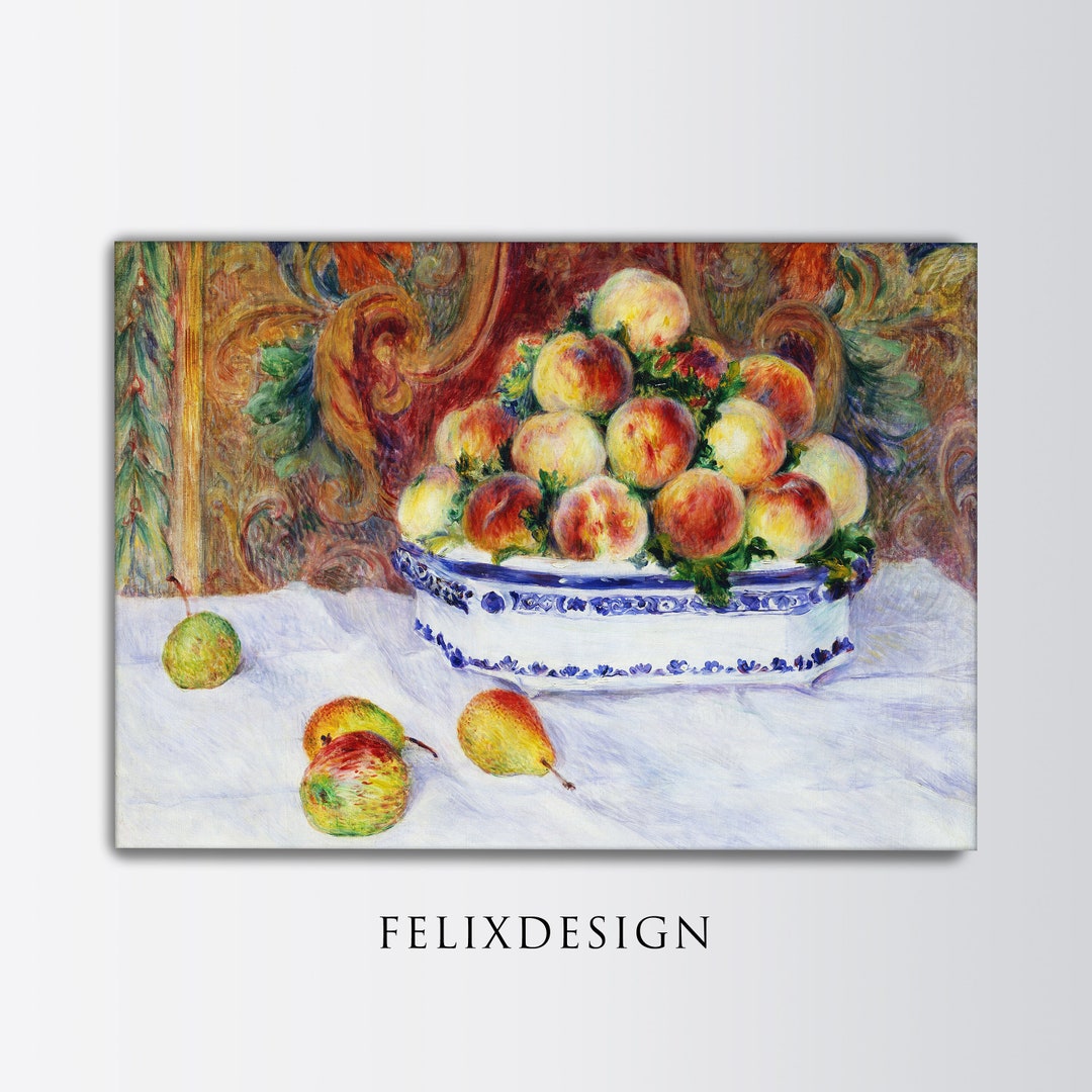 Auguste Renoir - Still Life With Peaches (1881) | Vintage Still Life ...