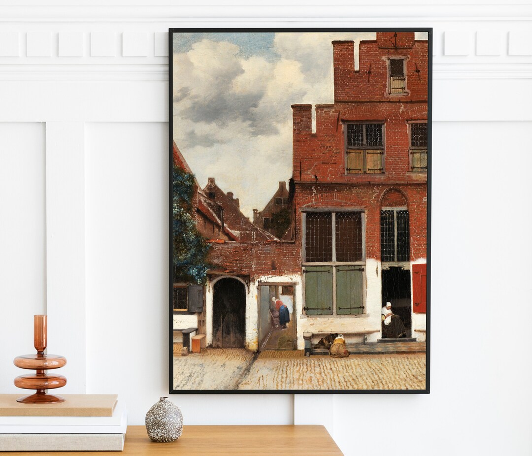 Johannes Vermeer - View of Houses in Delft Known as the Little Street ...
