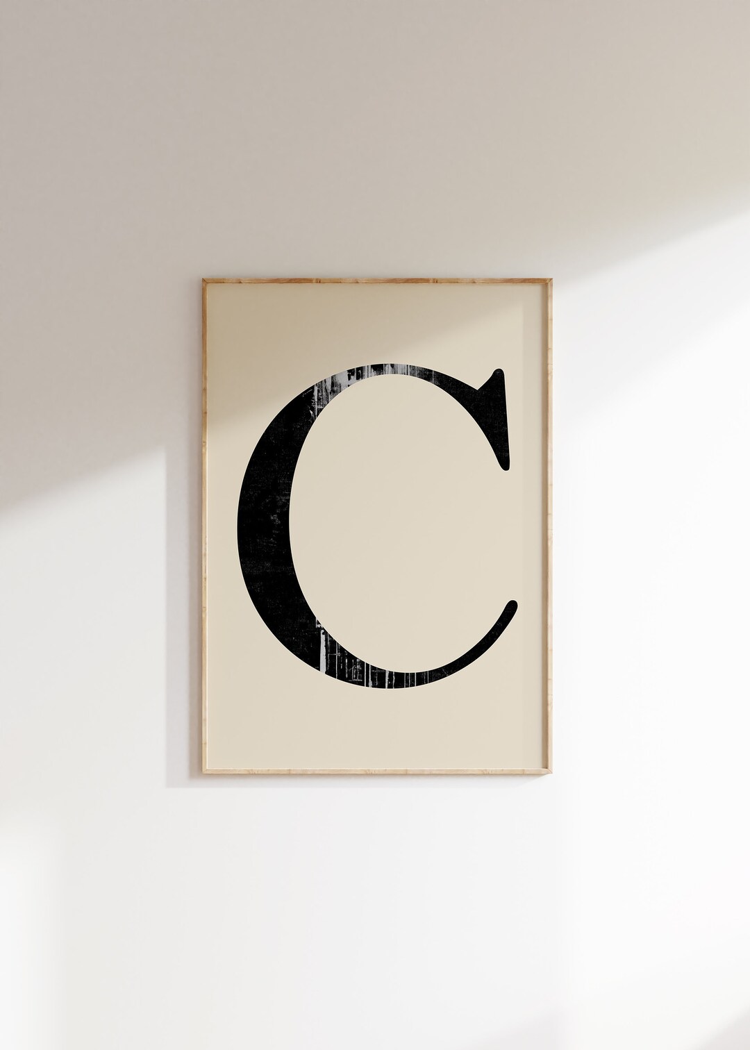 Custom Alphabet Poster, Big Letters Art Prints, Personalized Wall Art ...