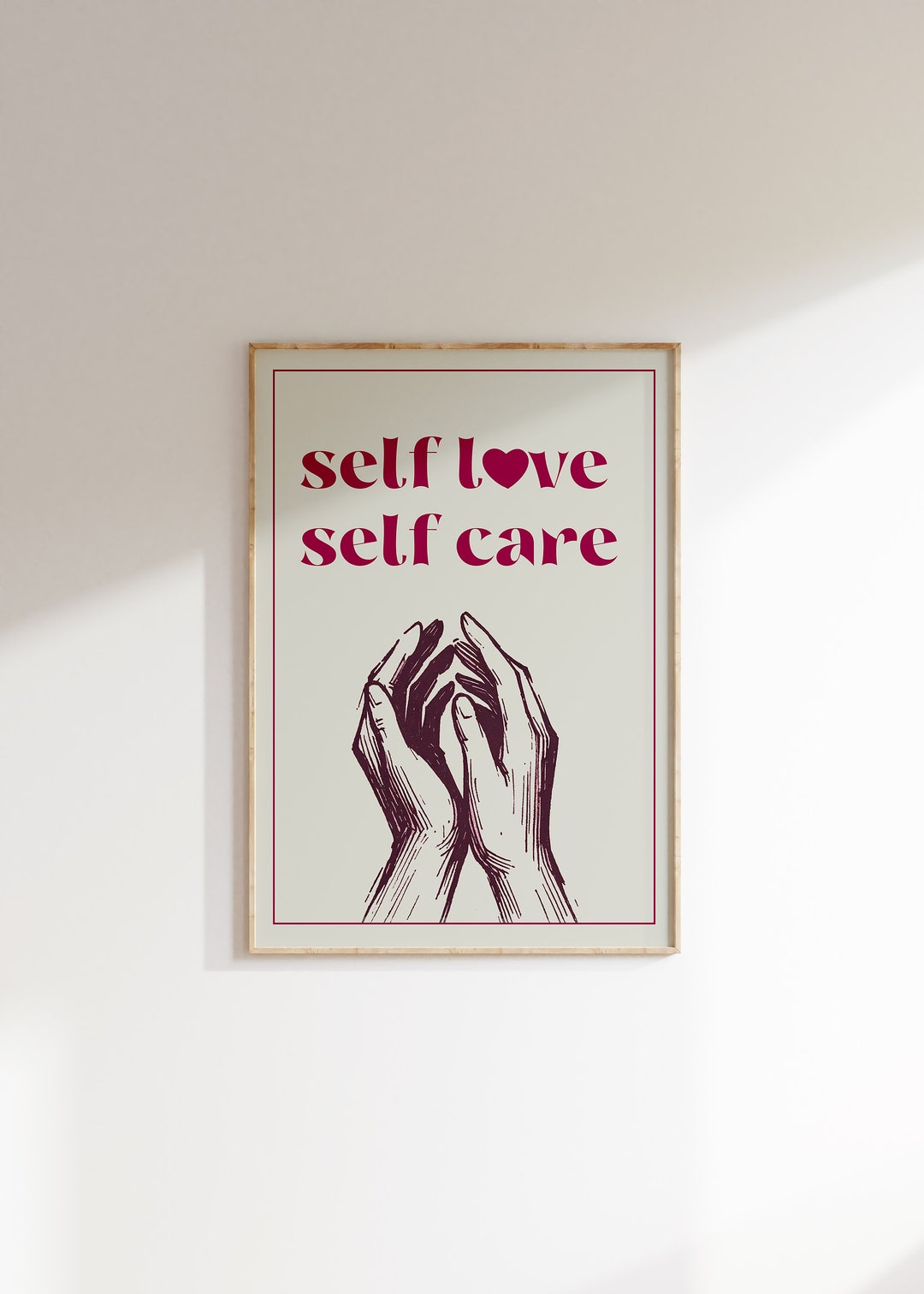 Love Yourself Artwork | Self Love Poster | Inspirational Wall Art ...