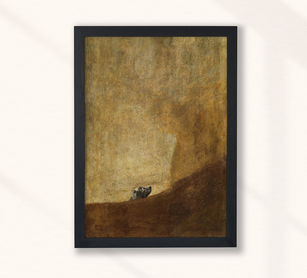 Francisco Goya - the Dog (1823) - Goya Dog Print - Famous Dog Art - Dog ...
