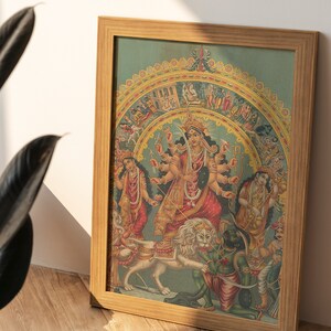 Shri Shri Durga With Mahisha Trisula Lakshmi Saraswati (1890 ...