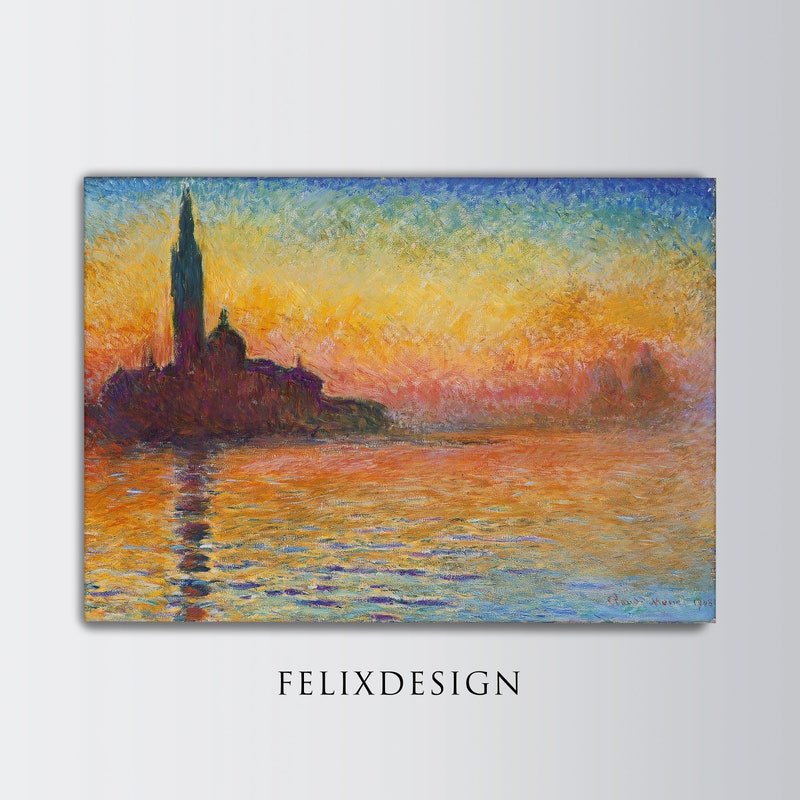 Monet at Dusk - Etsy