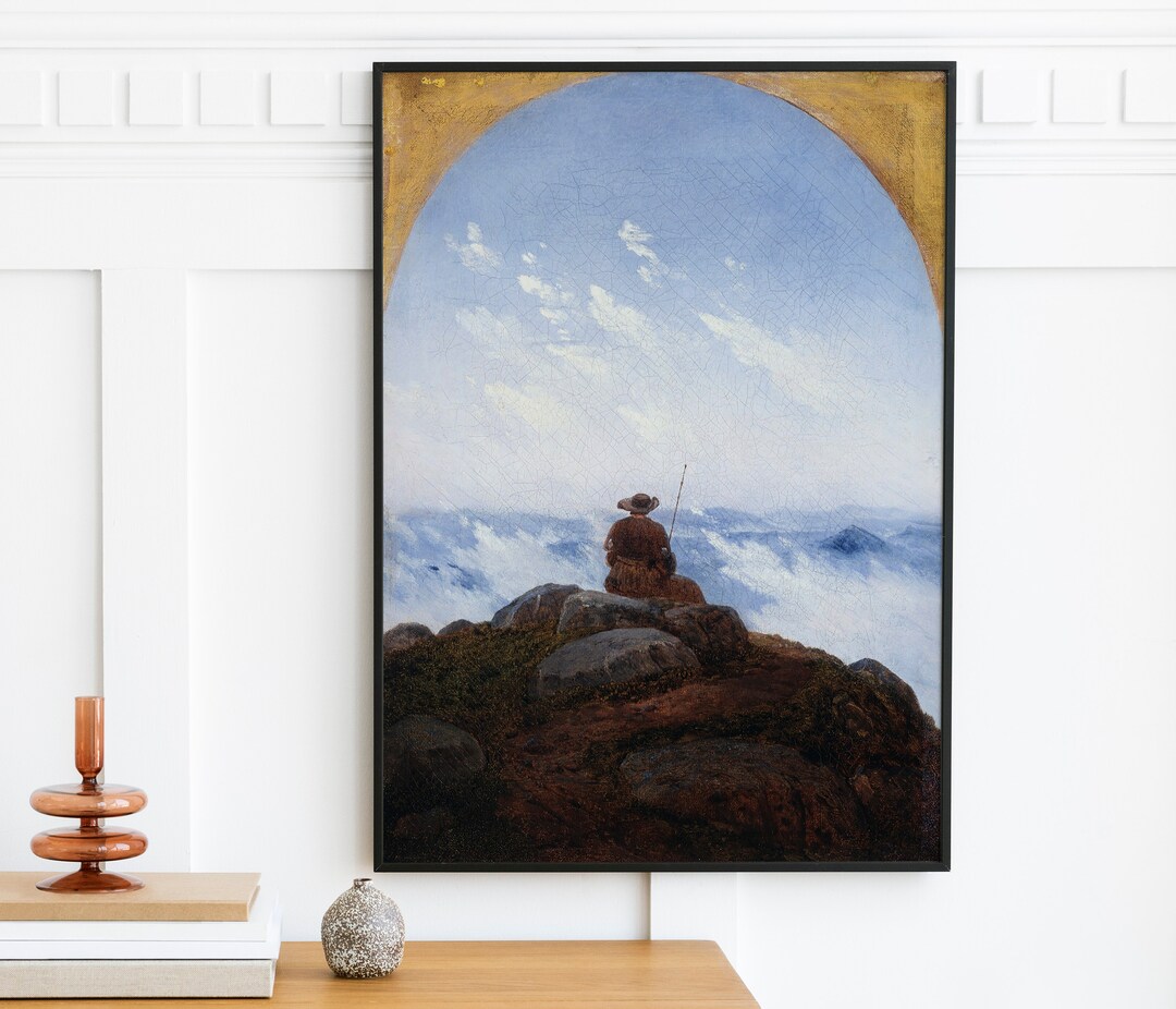 Carl Gustav Carus - Wanderer on the Mountaintop (1818) - Wall Art ...