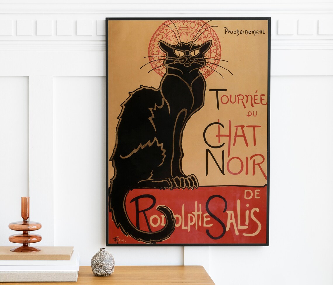 Théophile Steinlen - Chat Noir Black Cat | Museum Prints, Le Chat Noir ...