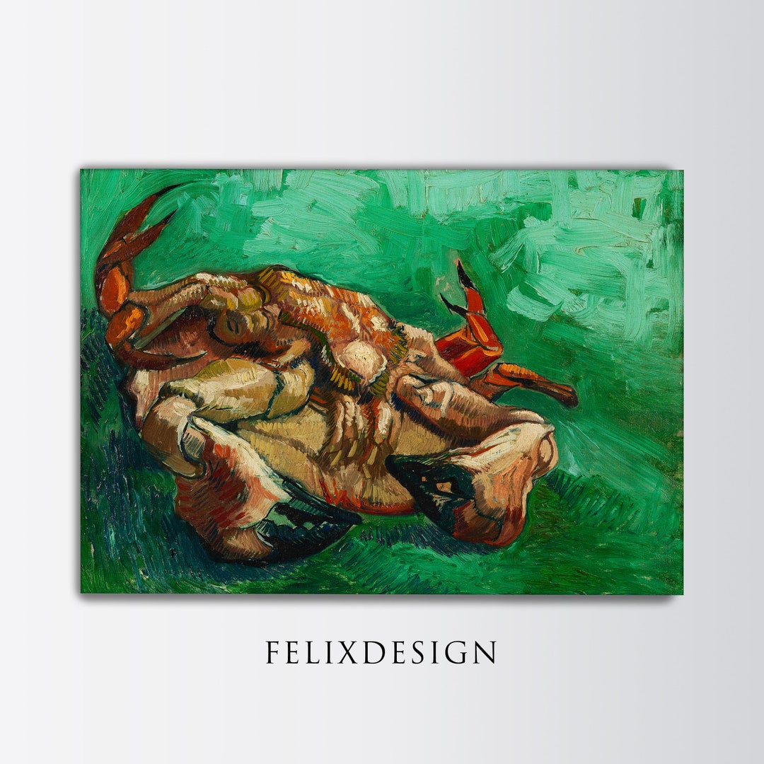 Vincent Van Gogh - Crab on Its Back (1889) | Vintage Animal Famous ...