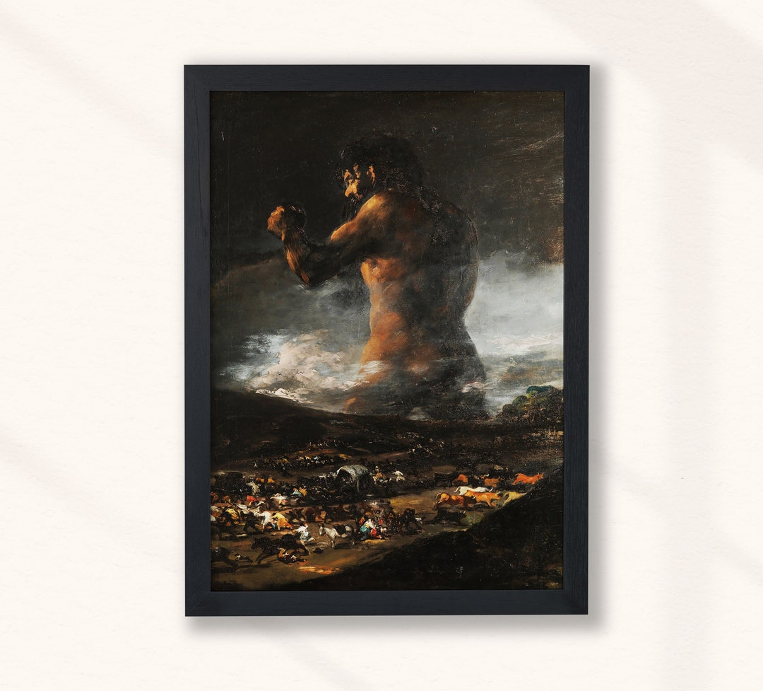 Francisco Goya the Colossus 1812 Vintage Print Home Wall - Etsy