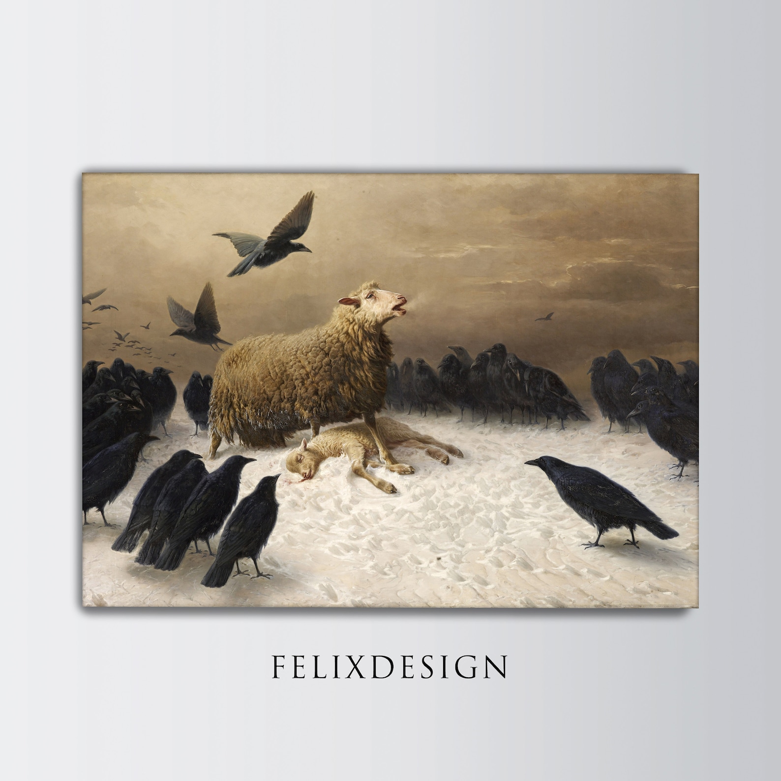 Anguish by August Friedrich Schenck Famous Painting Poster - Etsy