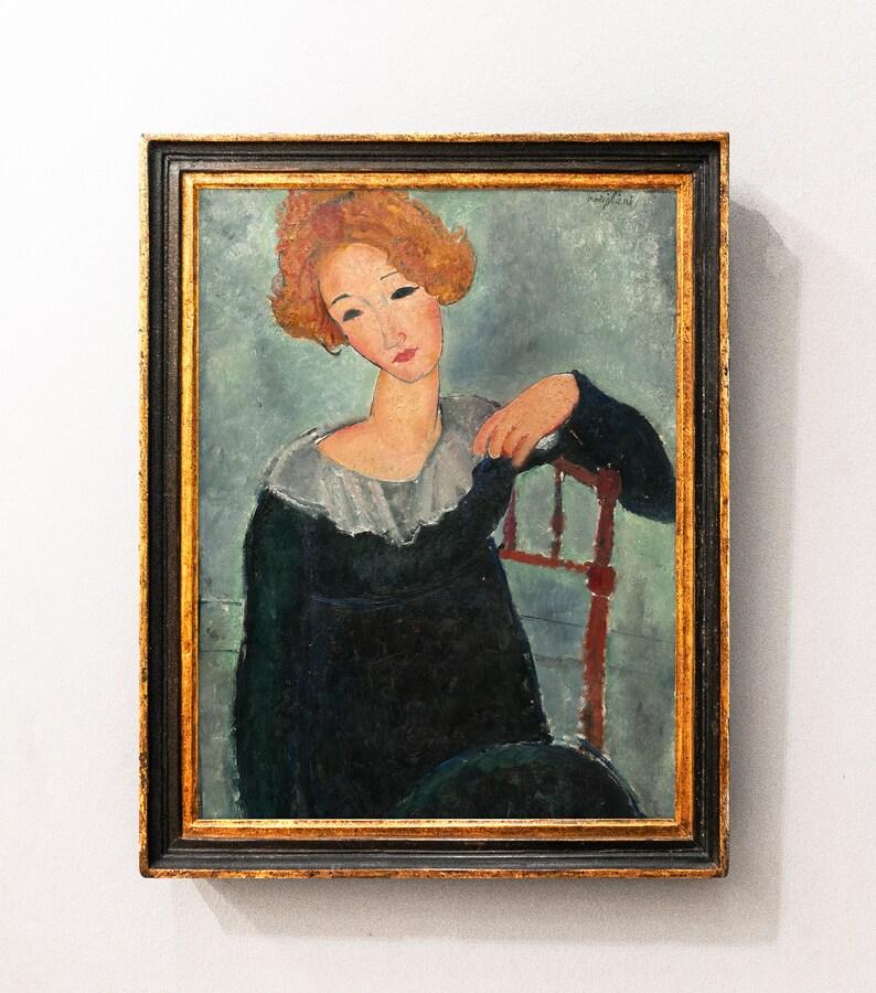 Amedeo Modigliani Woman With Red Hair 1917 Reproduction - Etsy
