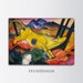 Franz Marc - the Yellow Cow (1911) - Vintage Portrait Cow Animal ...