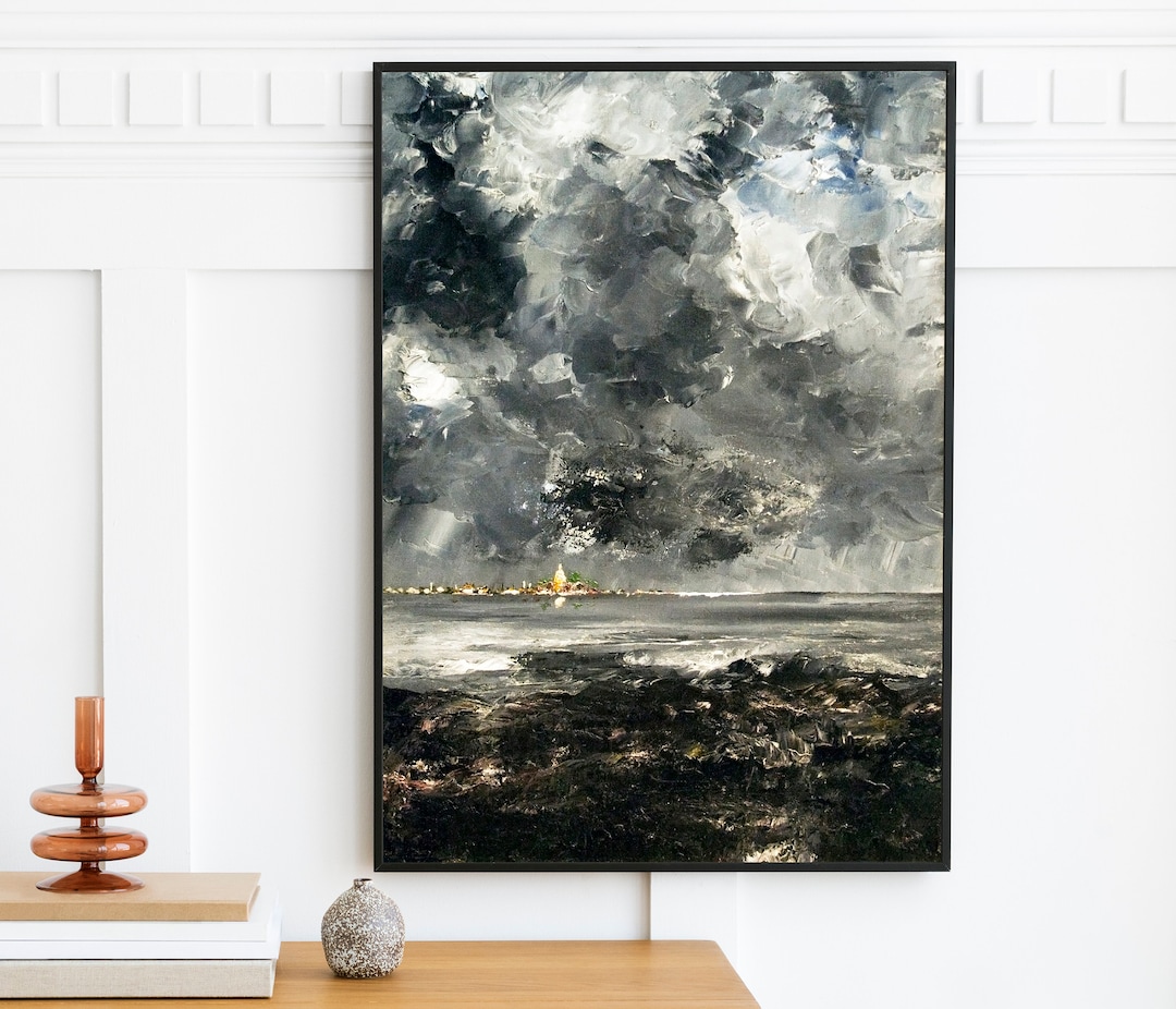August Strindberg - the Town (1903) - Classic Painting Photo Poster ...