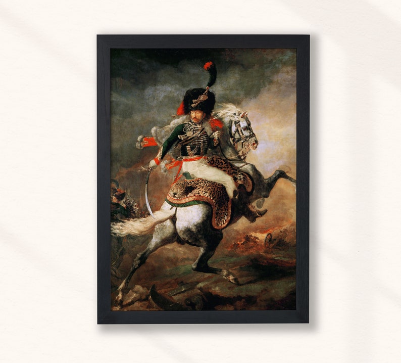 Theodore Gericault the Charging Chasseur 1812 Museum | Etsy