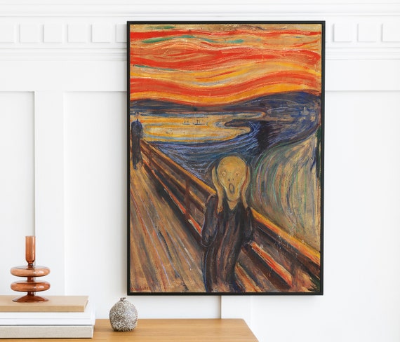 Edvard Munch the Scream 1893 Painting Poster Print | Etsy