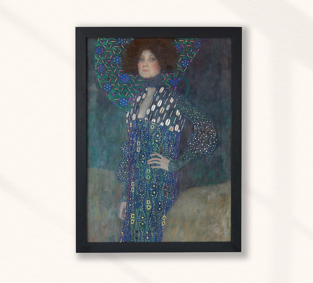 Gustav Klimt - Emilie Floge (1902) - Wall Art Woman Portrait Beautiful ...