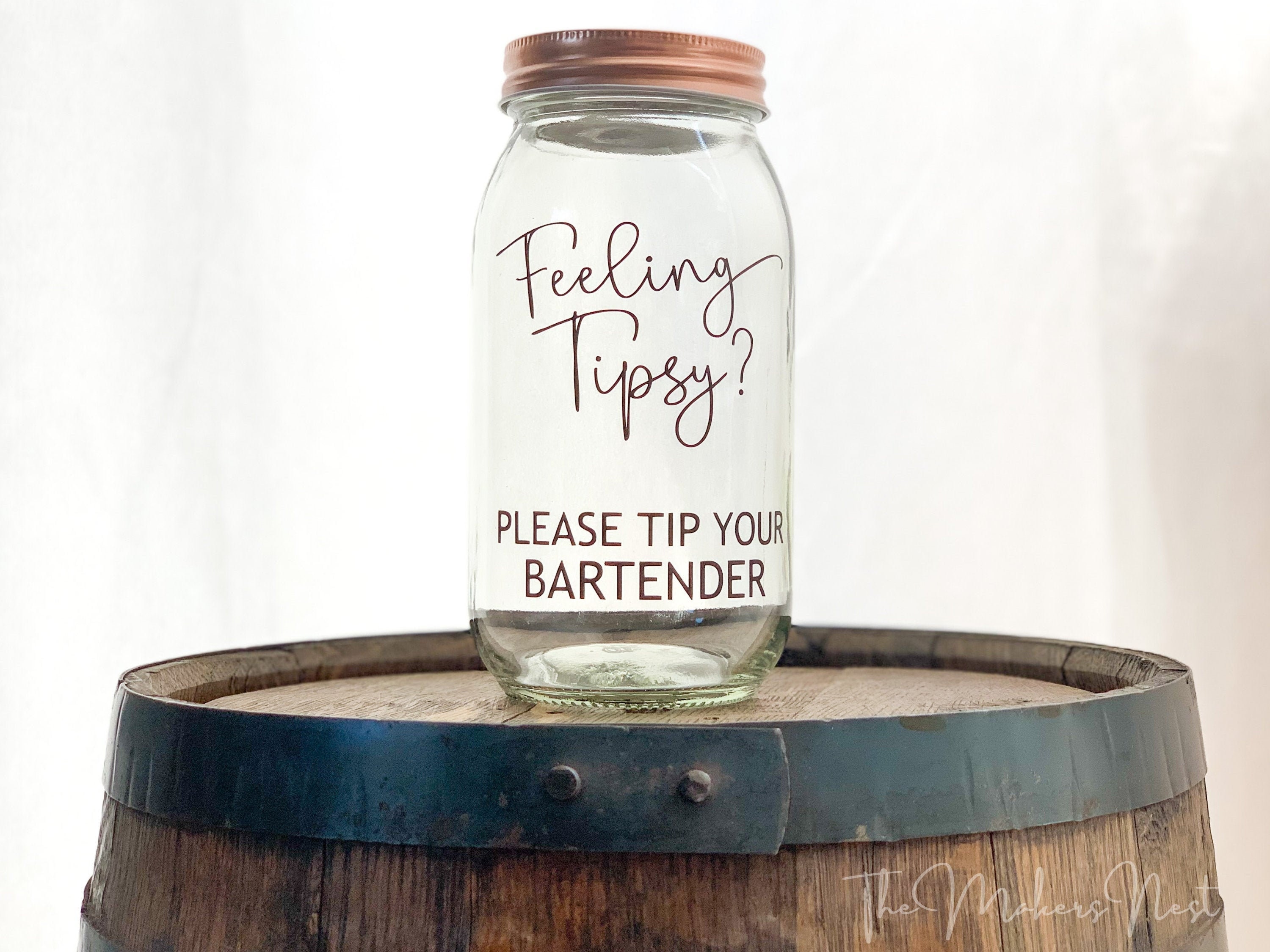 Wedding Tip Jar Bartender Tip Jar Feeling Tipsy Wedding | Etsy Wedding Tip Jar Bartender Tip Jar Feeling Tipsy Wedding | Etsy