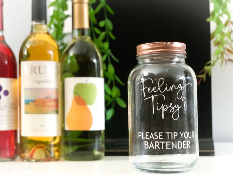 Wedding Tip Jar Bartender Tip Jar Feeling Tipsy Wedding - Etsy Wedding Tip Jar Bartender Tip Jar Feeling Tipsy Wedding - Etsy