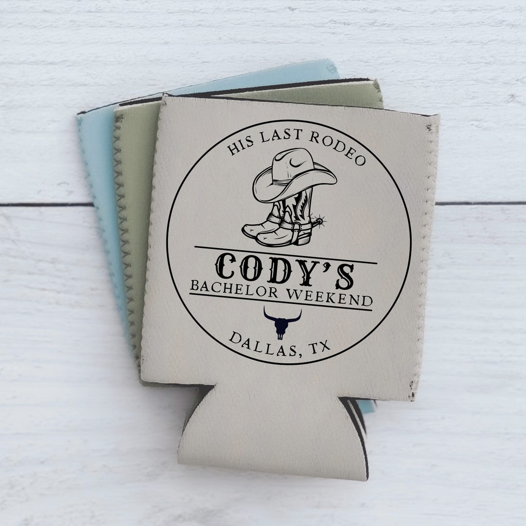 Western Bachelor Party, Last Rodeo, Bachelor Party Can Cooler ...