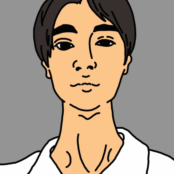 Emotionless Face Drawing