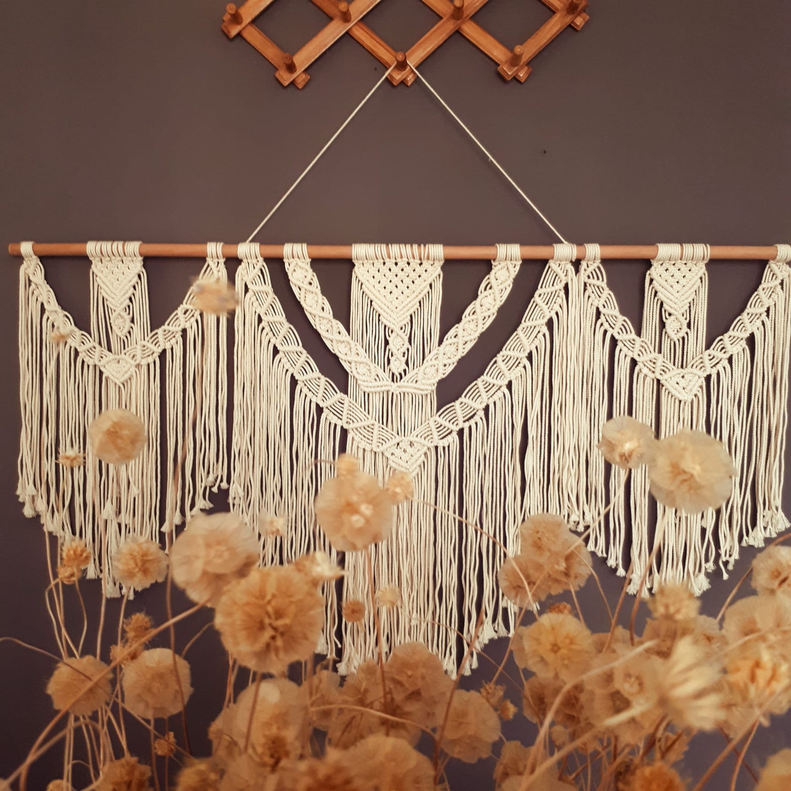 Extra Large Headboard Over the Bed Macrame, Queen Macrame Headboard ...