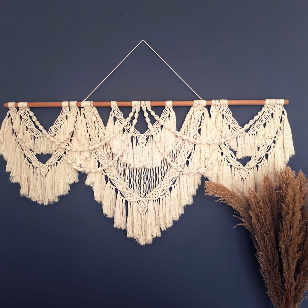 Extra Large Wall Hanging Macrame, Over The Bed Macrame, Queen Macrame ...