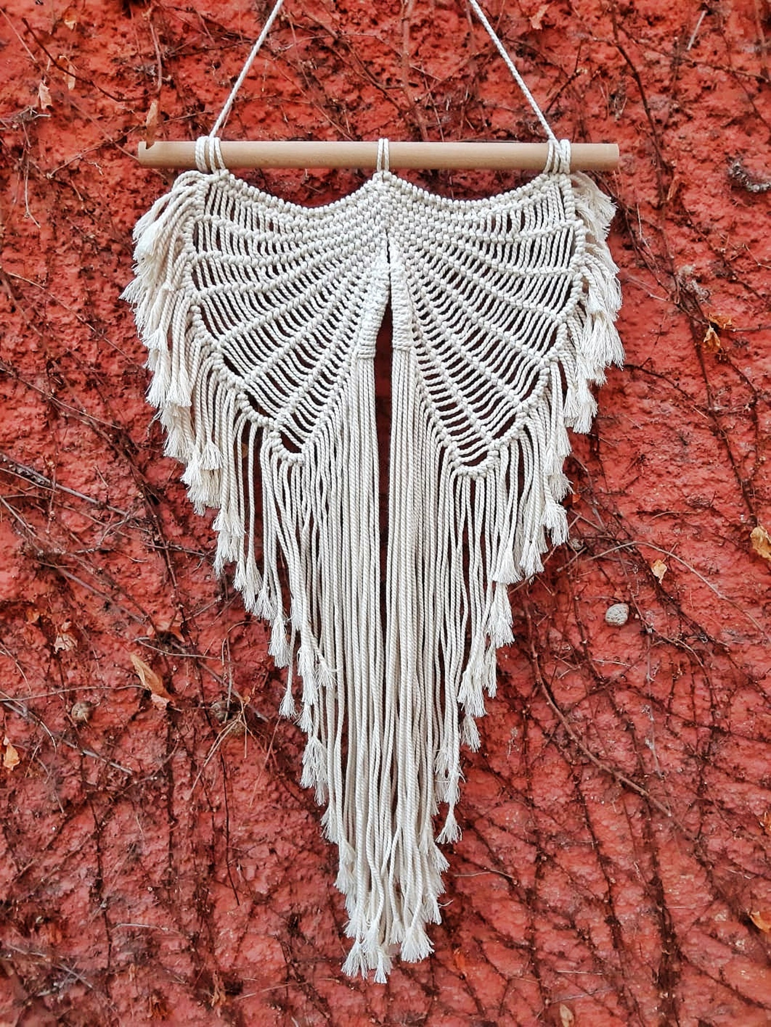 Large Macrame Angel Wings Wall Hangingmacrame Angel Wings | Etsy