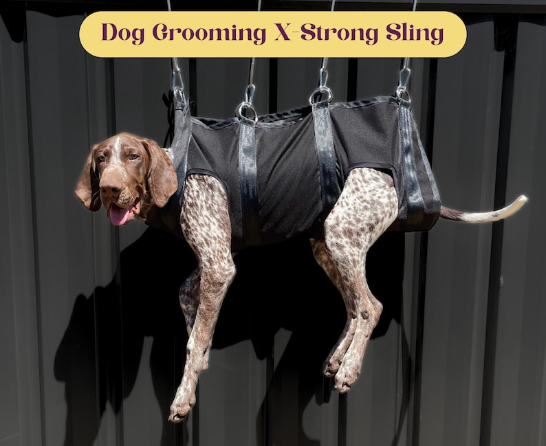 Handmade Dog Grooming Sling: Heavy Duty Canvas Full Body Support - Etsy