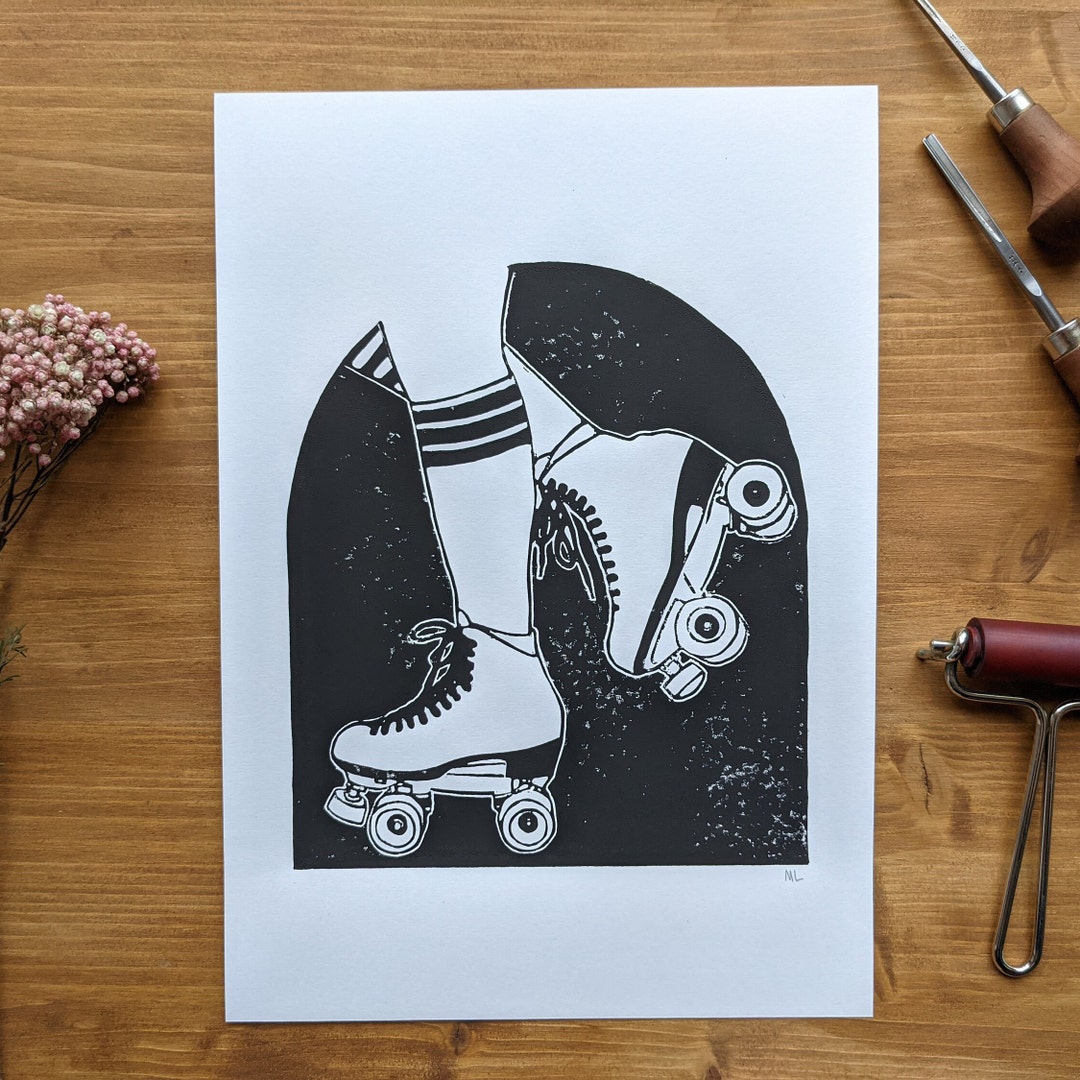 Linocut A4 