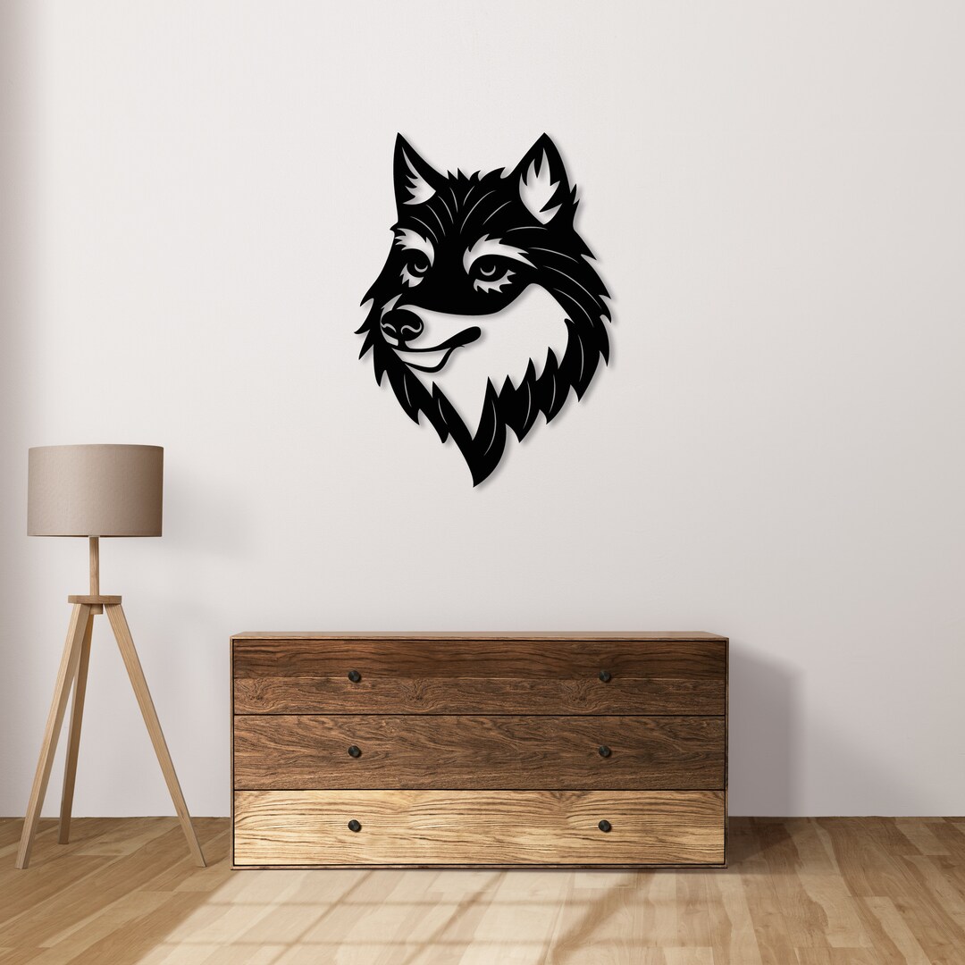 Fox Head Metal Wall Decor, Metal Wall Hangings, Wall Decoration, Metal ...