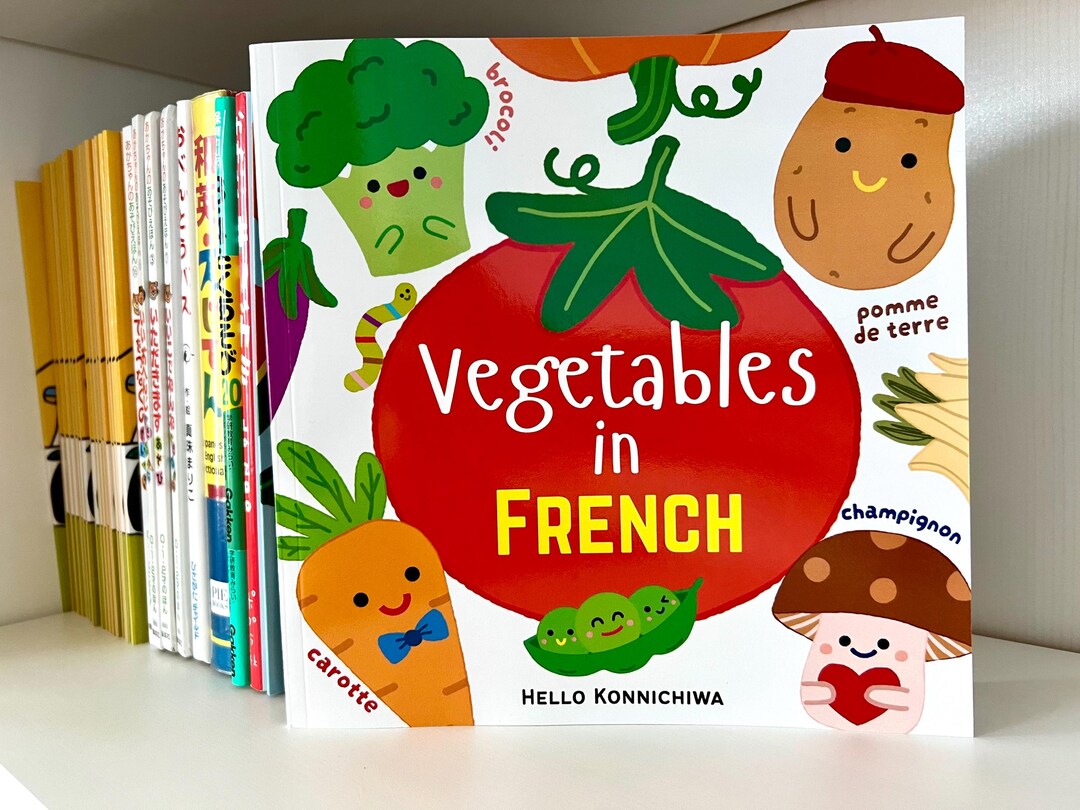 Vegetables in French Kids Picture Book Veggies Bilingual Learning ...
