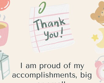 Affirmation Cards for Kids Printable, Animal Theme, Children's Positive ...