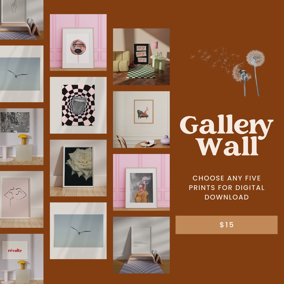 Gallery Wall Art Set: Digital Download Art Prints, Customizable - Etsy