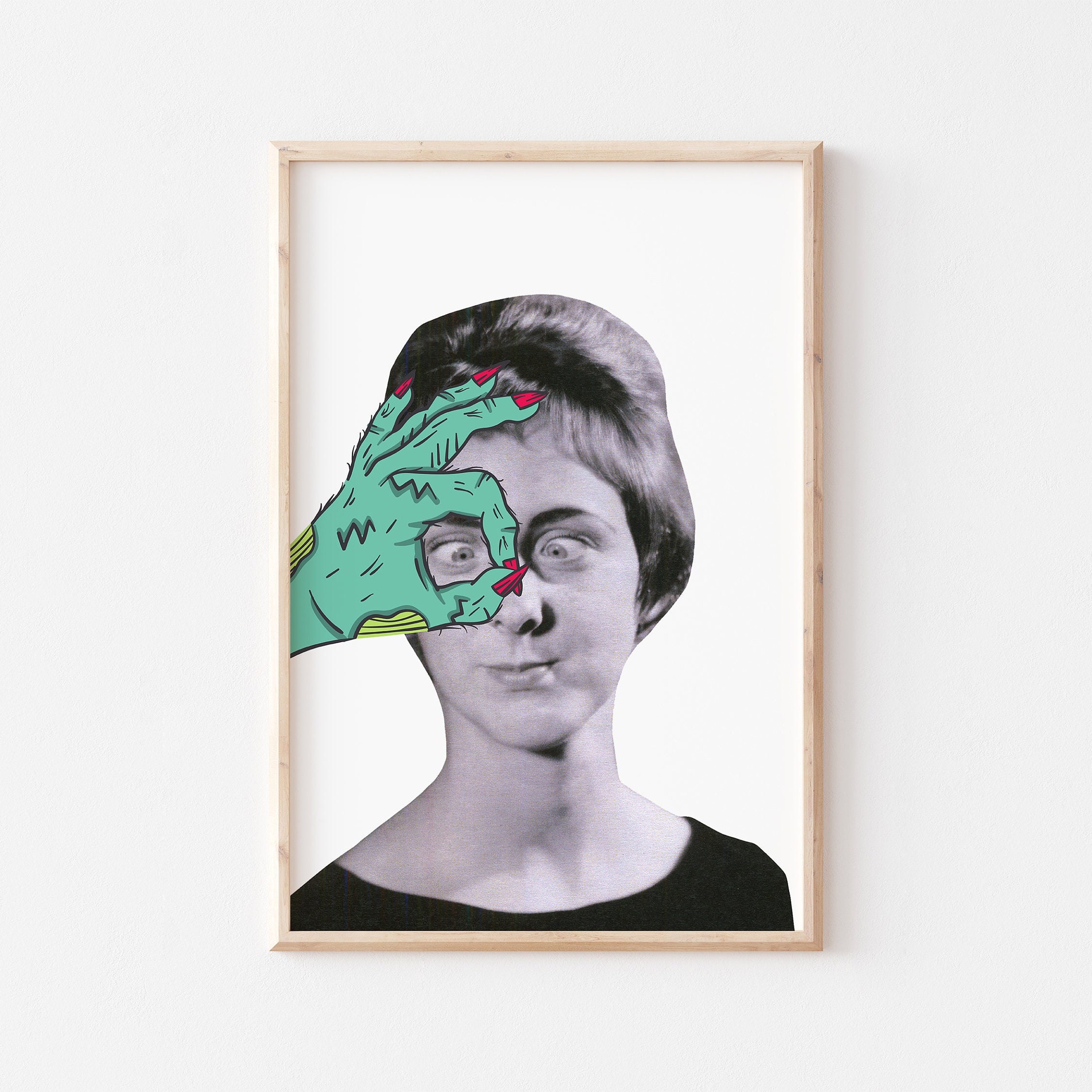 Weird Wall Art Kitschy Art Print Strange Decor Collage Art - Etsy