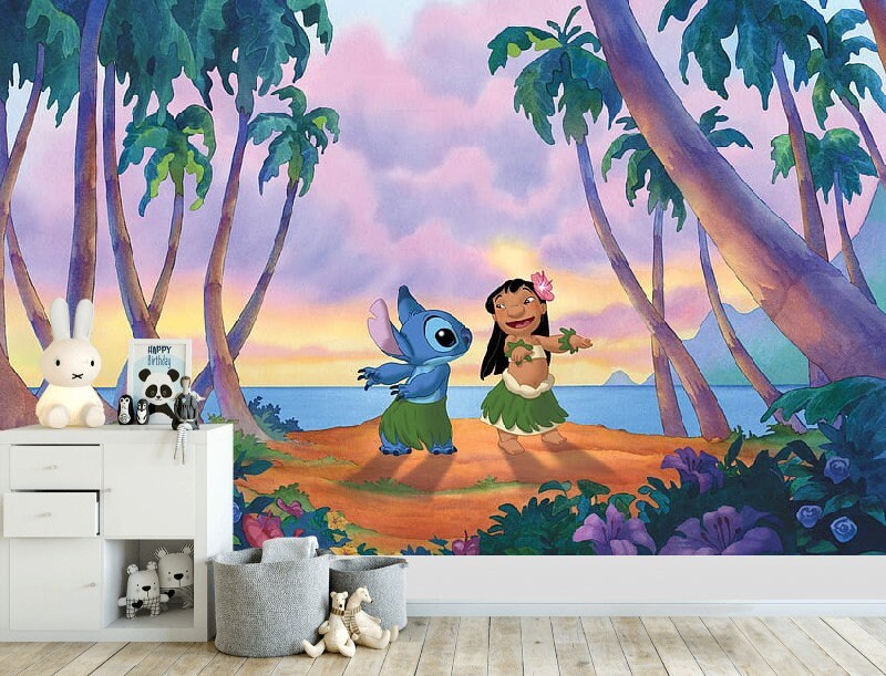 Photo Wallpaper Lilo and Stitch, Movie, Wall Mural Kids, Children's ...
