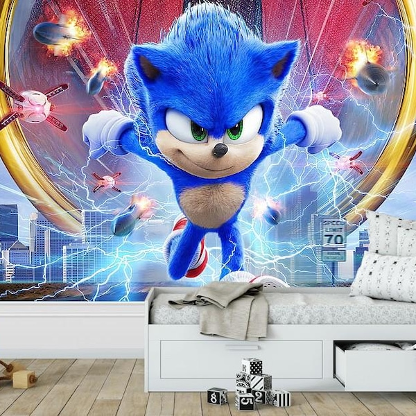 Sonic Wall Decal - Etsy