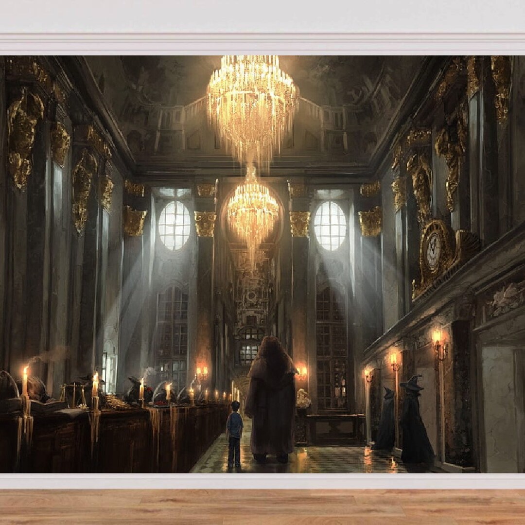 Wall Mural Hogwarts Castle, Wizard Castle, Wizard Classroom, Photo ...