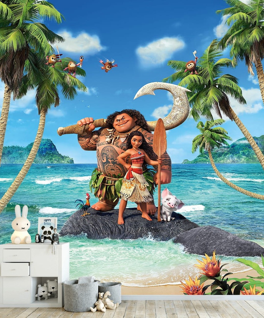 Wall Mural Moana, Disney Movie, Cartoon, Photo Wallpaper Kids, Children ...