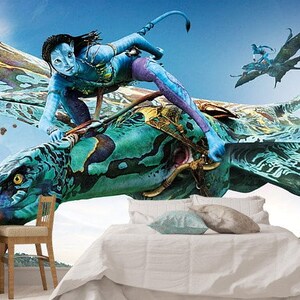 Kids Wall Mural Flight of Avatars Photo Wallpaper Avatar Wall Decor - Etsy