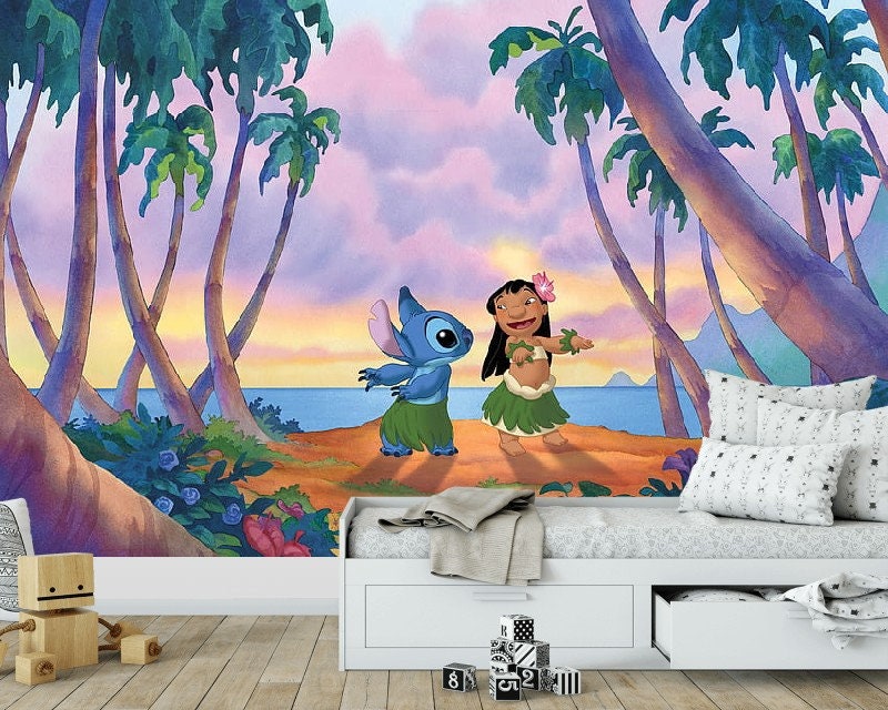 Photo Wallpaper Lilo and Stitch, Movie, Wall Mural Kids, Children's ...