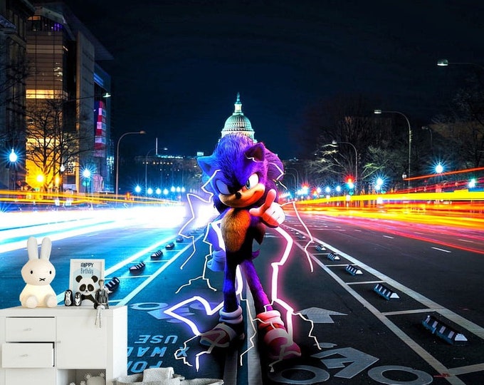 Sonic the Hedgehog 3D Sonic Car Glass Window Laptop Decal Sticker - Etsy