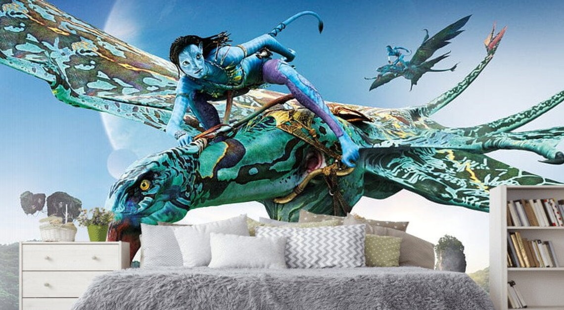 Kids Wall Mural Flight of Avatars Photo Wallpaper Avatar Wall Decor - Etsy
