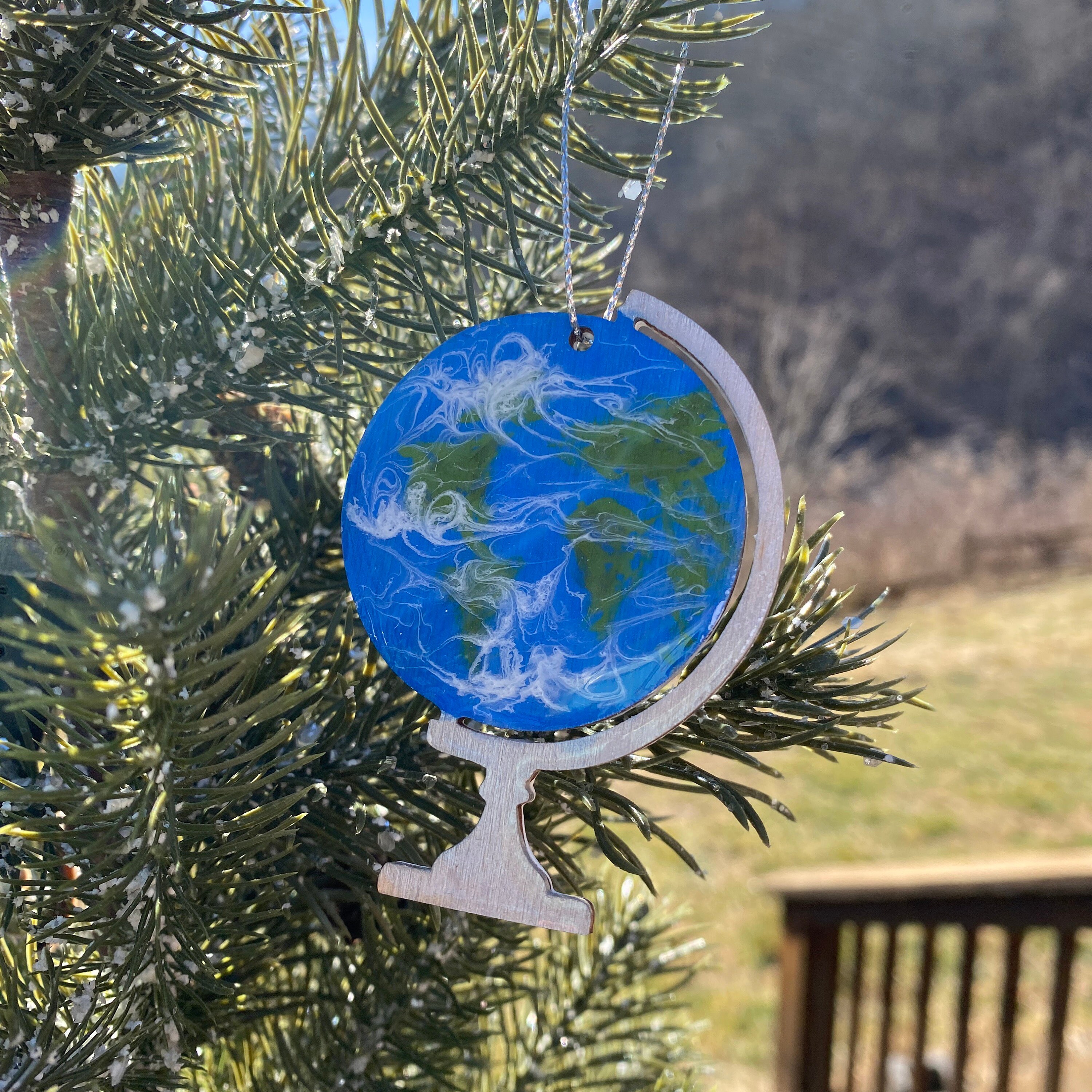 Globe Affirmation Dream Tree Ornament,goal Planner, Goal Setting, Goal ...
