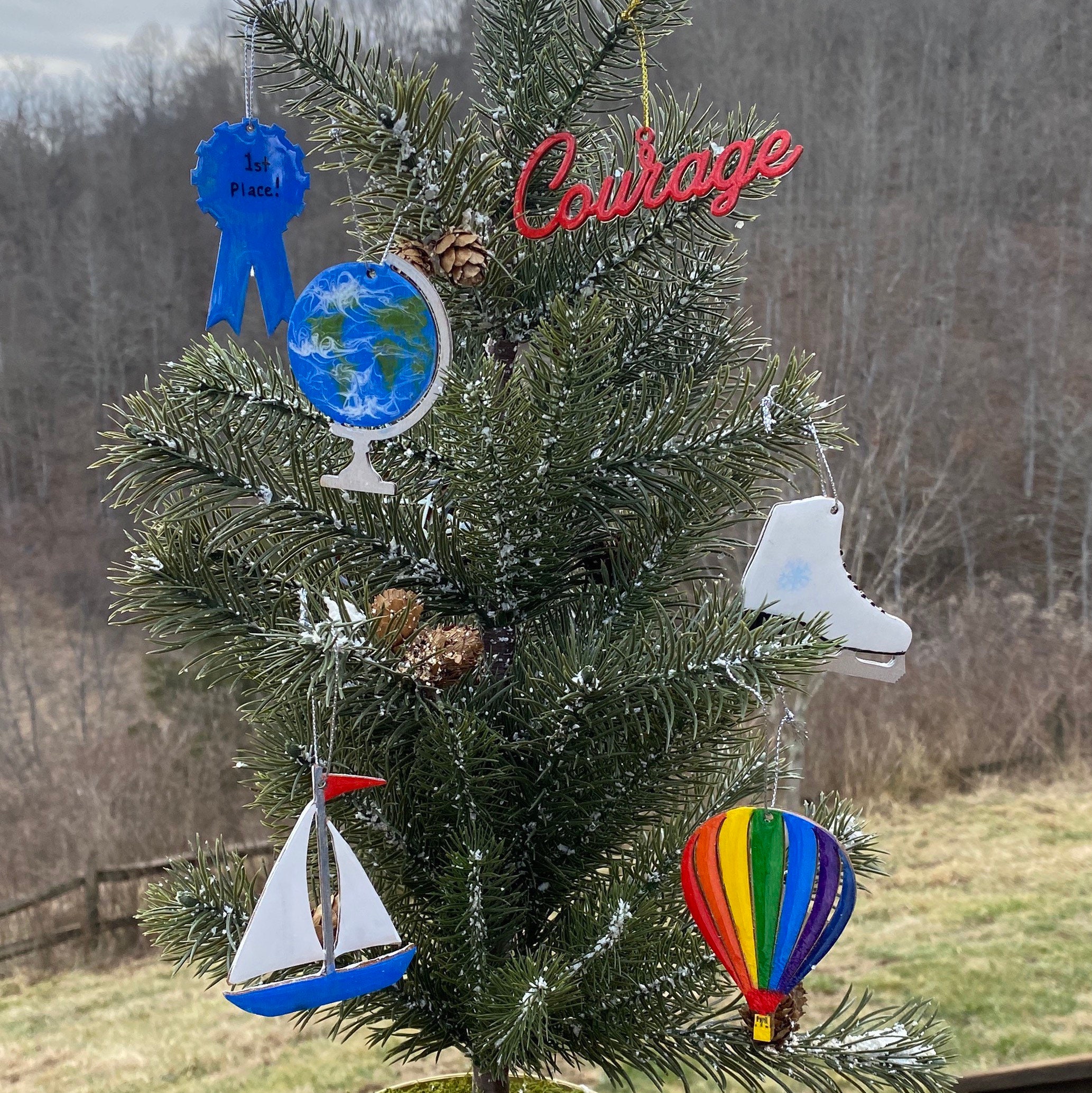 Globe Affirmation Dream Tree Ornament,goal Planner, Goal Setting, Goal ...