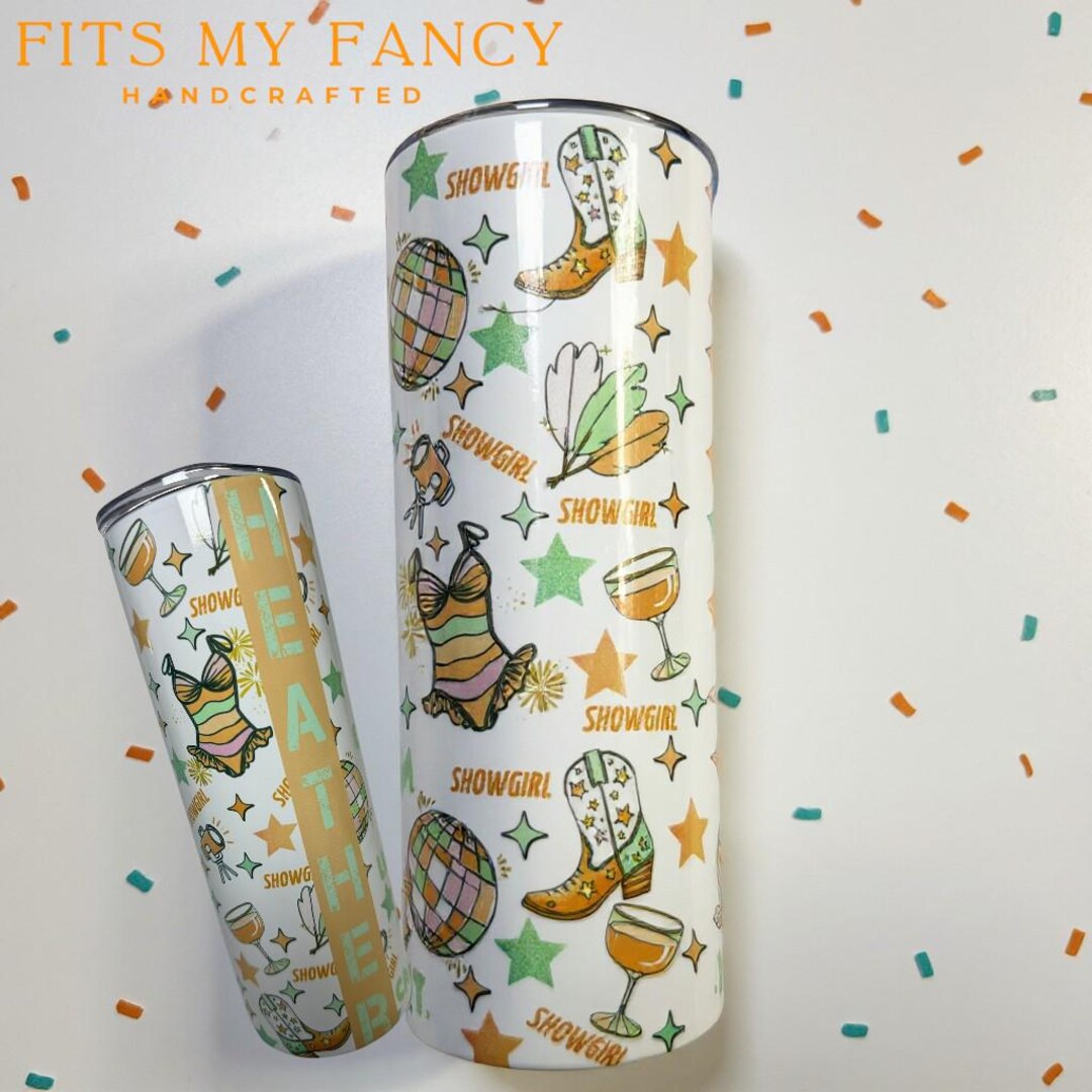 Showgirl Music Icon Tumbler | Personalized 20oz Stainless Steel Cup - Etsy
