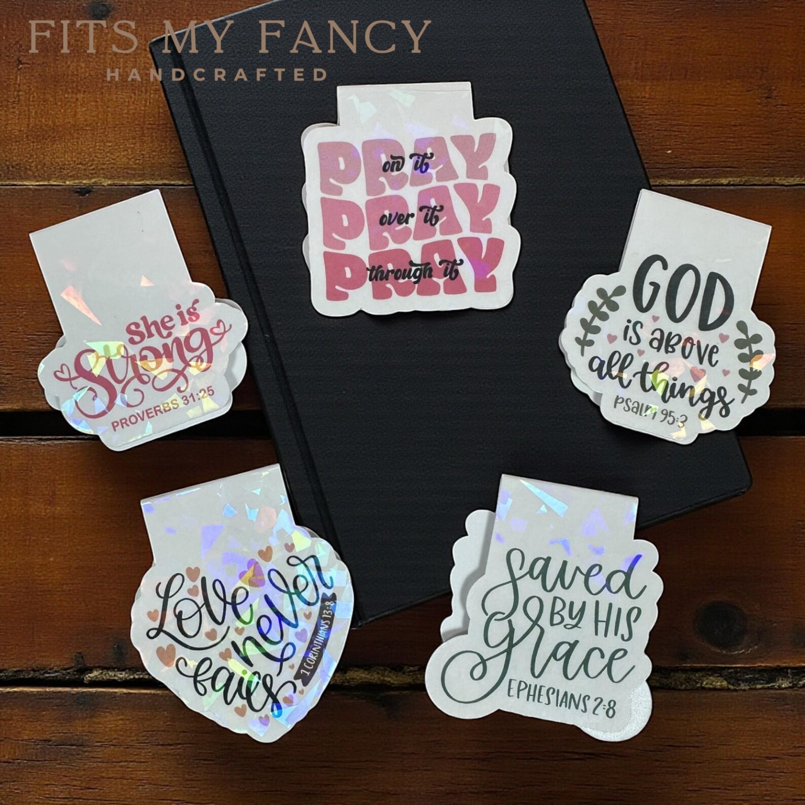 Religious Magnetic Bookmark – Holographic Christian Page Marker ...