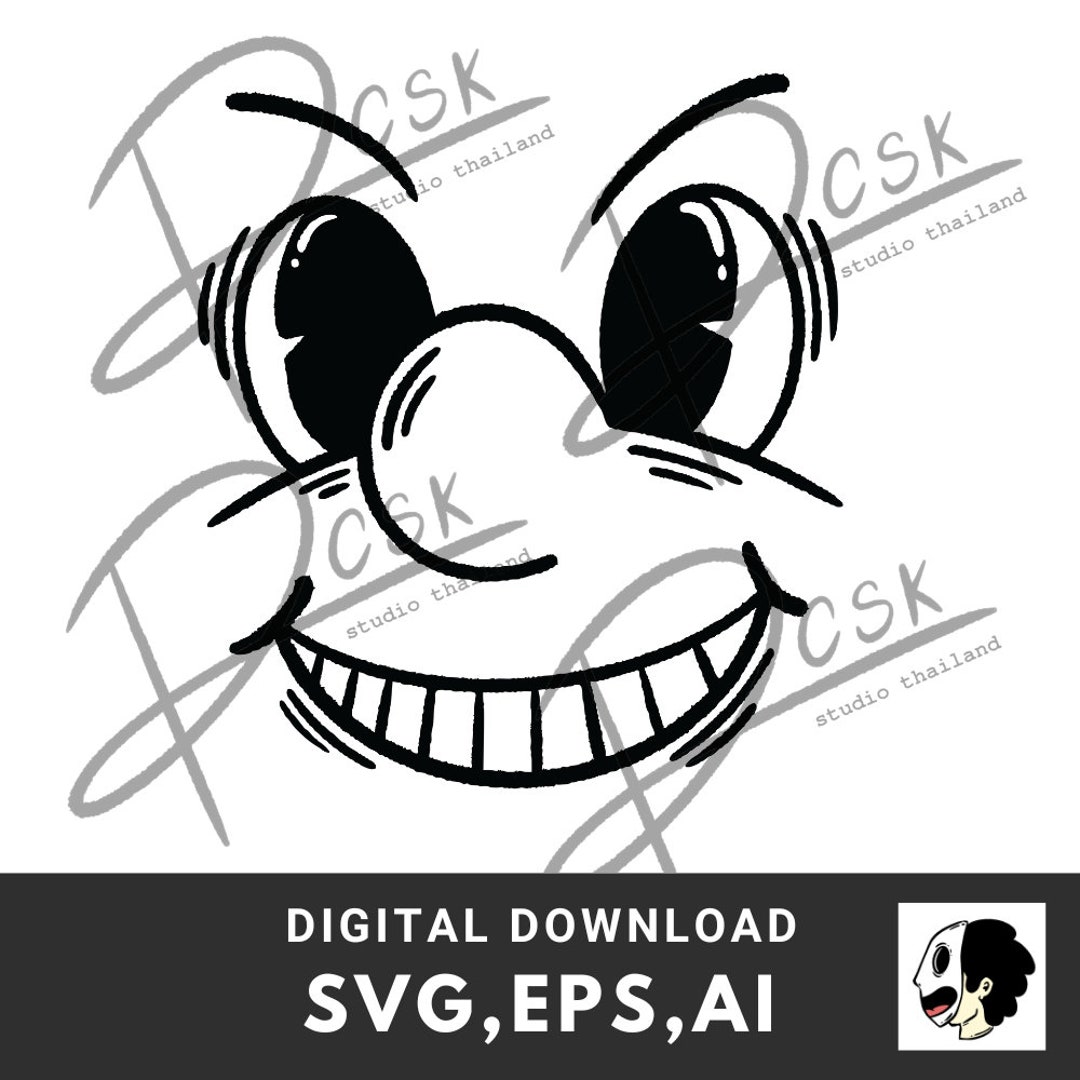 Trendy Retro, Crafty Face, Retro Face Svg, Retro Cartoon Face, Retro ...