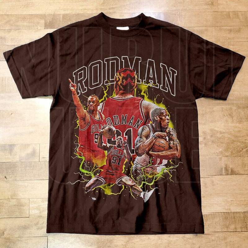 Dennis Rodman Graphic Tee - Etsy