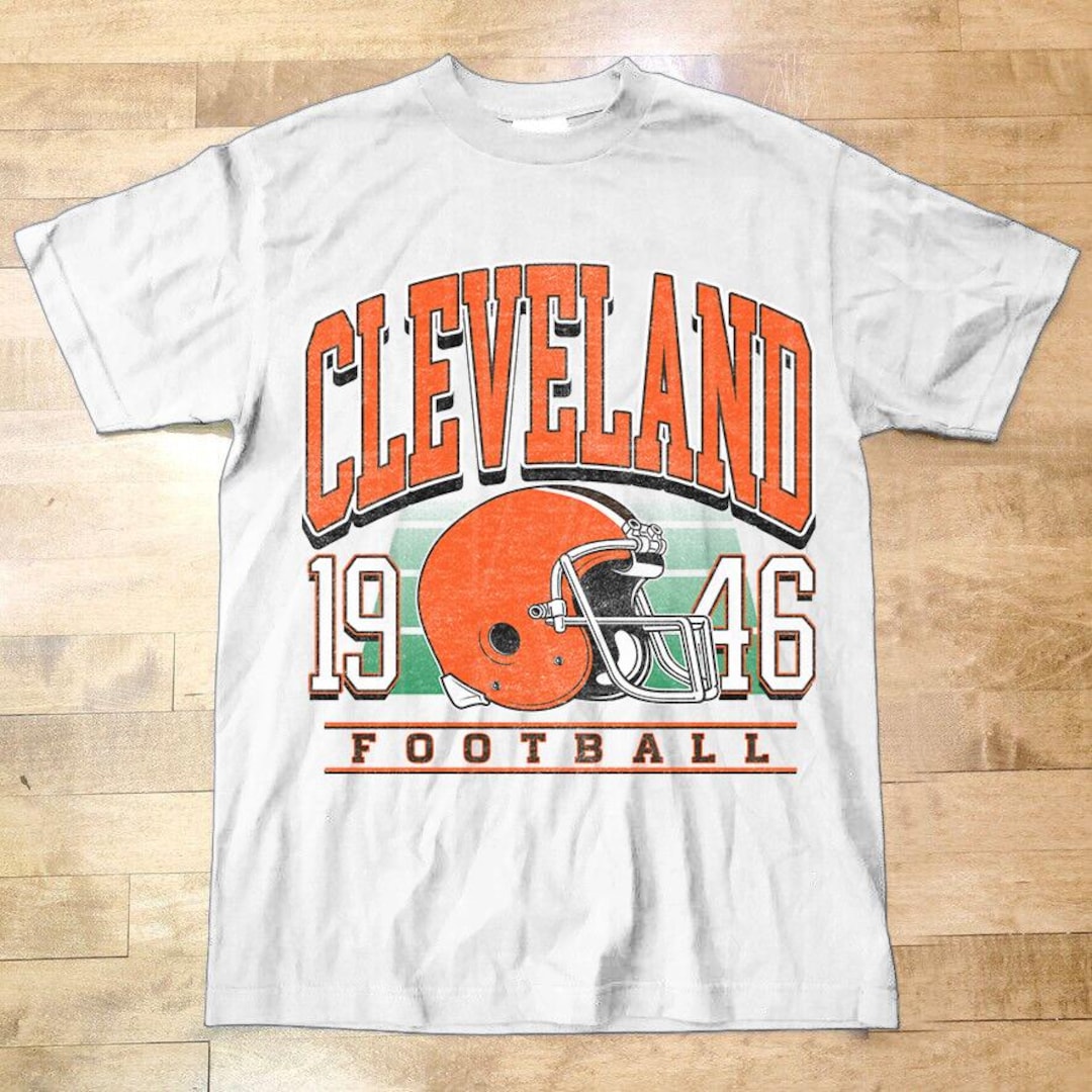 Vintage Style Cleveland Football Shirt, Cleveland Football T Shirt ...