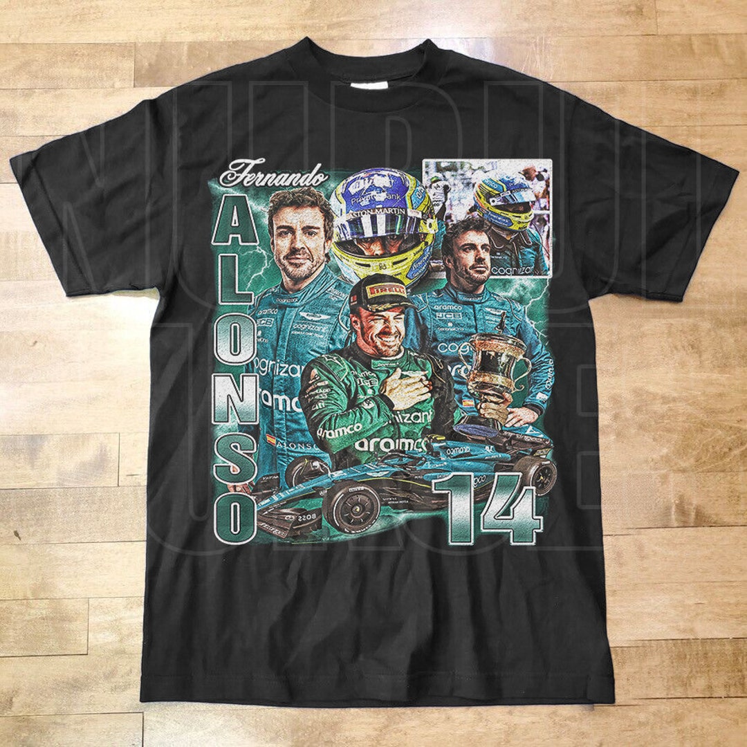 Vintage 90s Graphic Style Fernando Alonso T-shirt, Fernando Alonso ...
