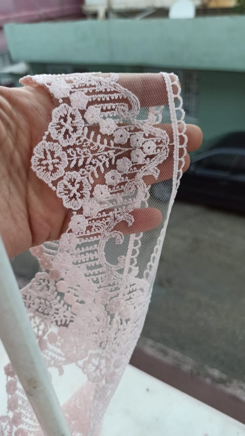 Powder Pink French Lace - Etsy